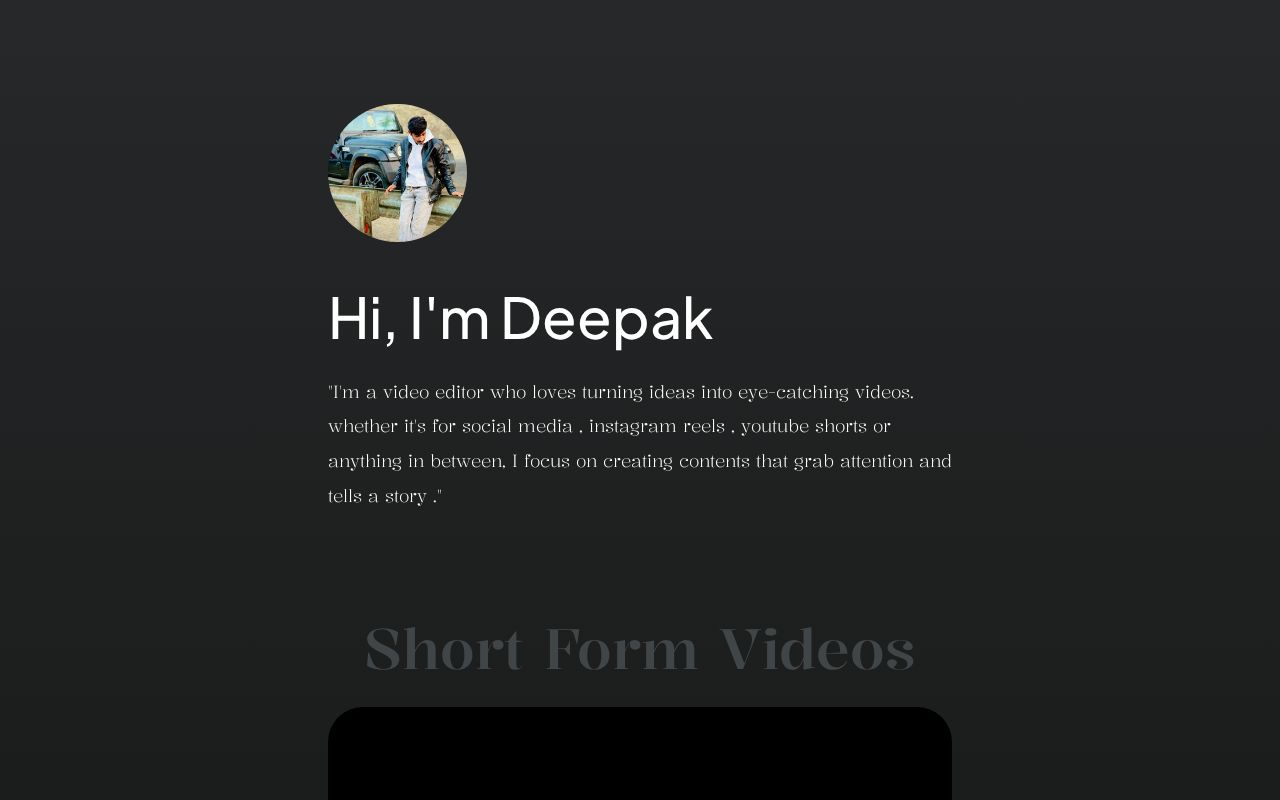Deepak portfolio